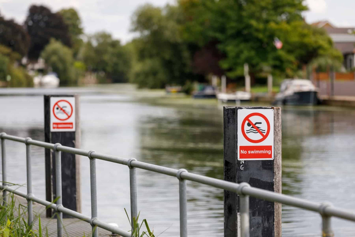 What are water safety signs?