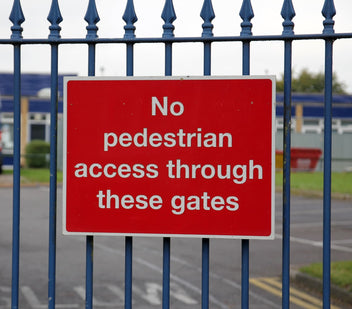 What pedestrian access signs do I need on my site? – The Sign Shed
