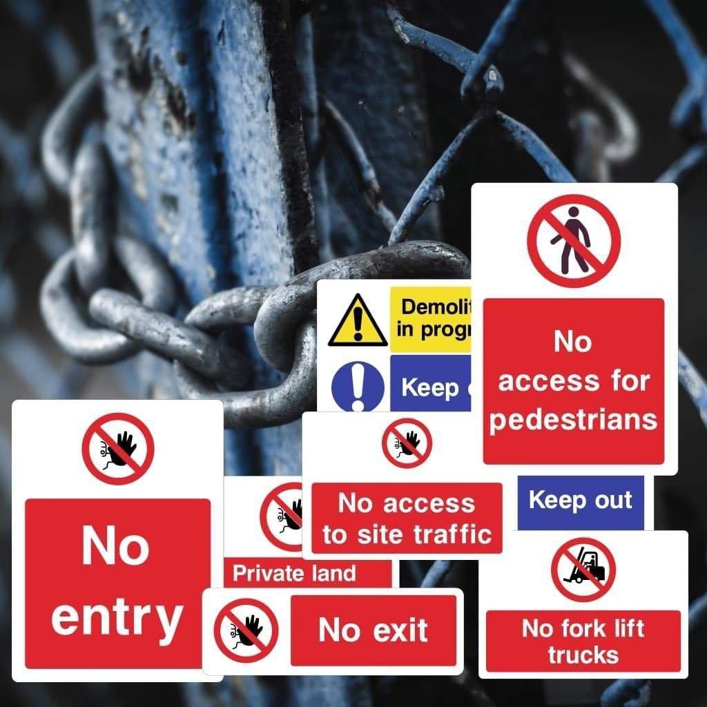 Access & Restricted-Access Signs | UK Safety Signage – The Sign Shed
