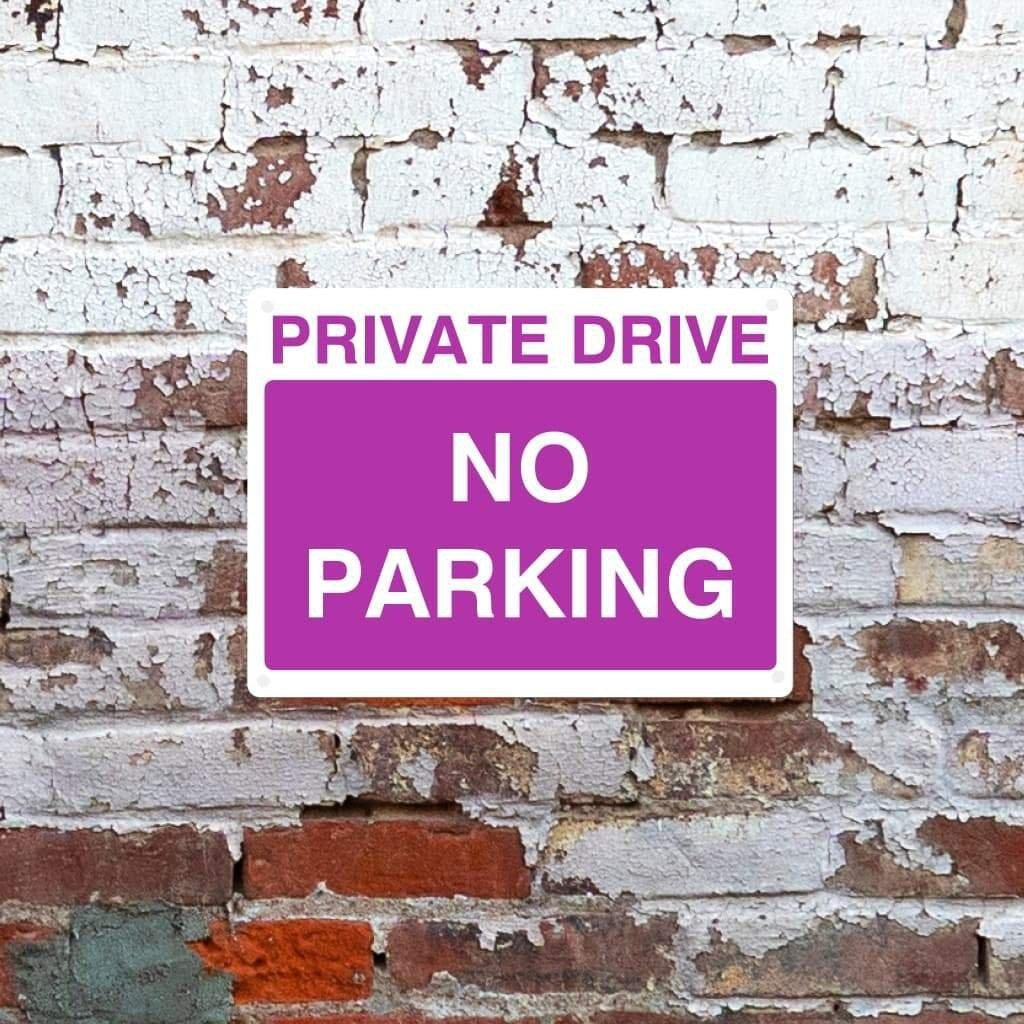 Bright Purple Parking Signs | Car Park Signs