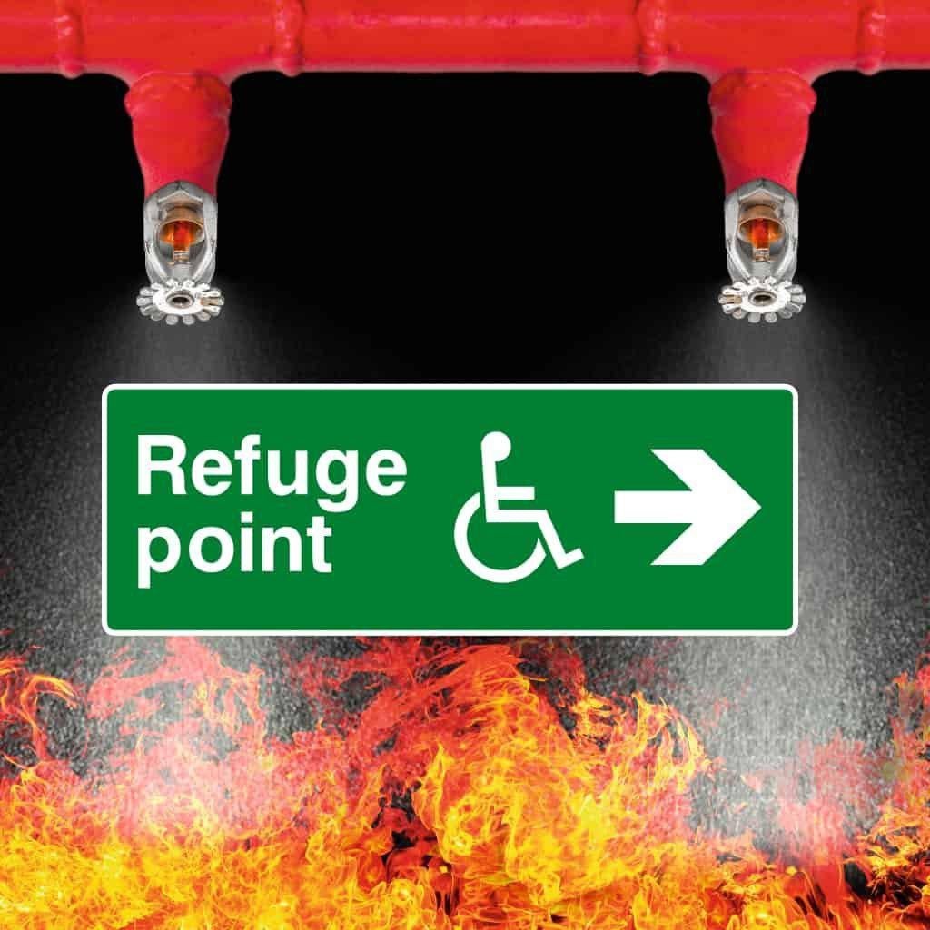 Fire Refuge Signs – Accessible UK Fire Safety Signs