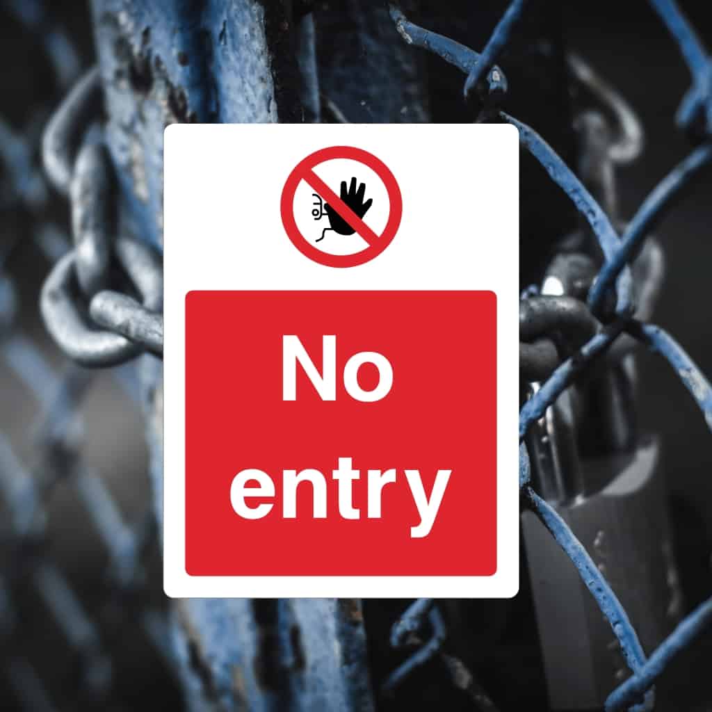 No Entry Signs UK – Vehicles & Pedestrians | The Sign Shed