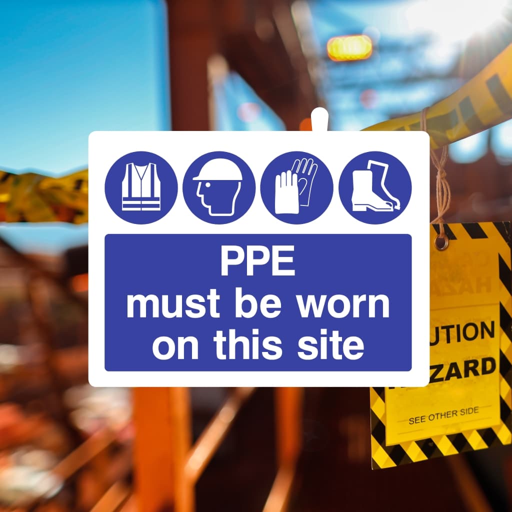 PPE Safety Signs UK – Mandatory PPE Signage