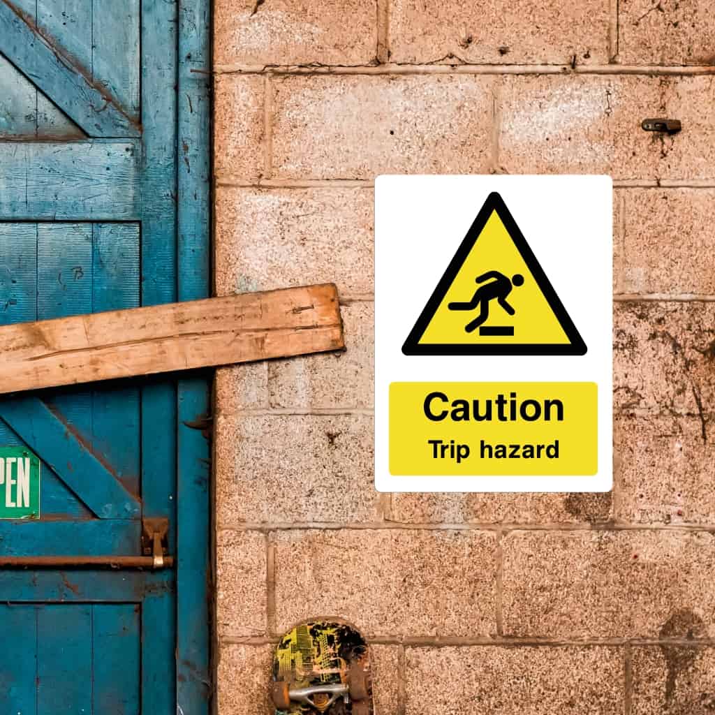 Slip & Fall Safety Signs – Workplace Hazard Prevention