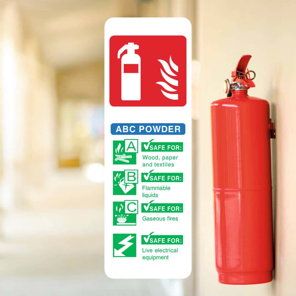 ABC Powder Fire Extinguisher Sign