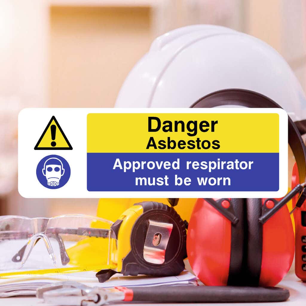 Asbestos Respirator Must Be Worn Sign – PPE Sign
