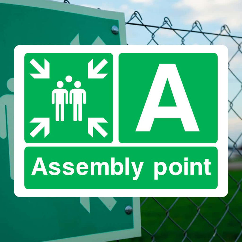 Assembly Point Signs UK – ISO-Compliant Safety Signs – The Sign Shed