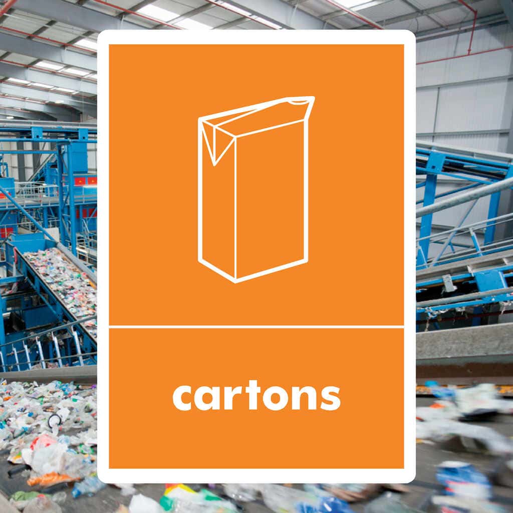 Cartons Recycling Sign | Waste Segregation Signs