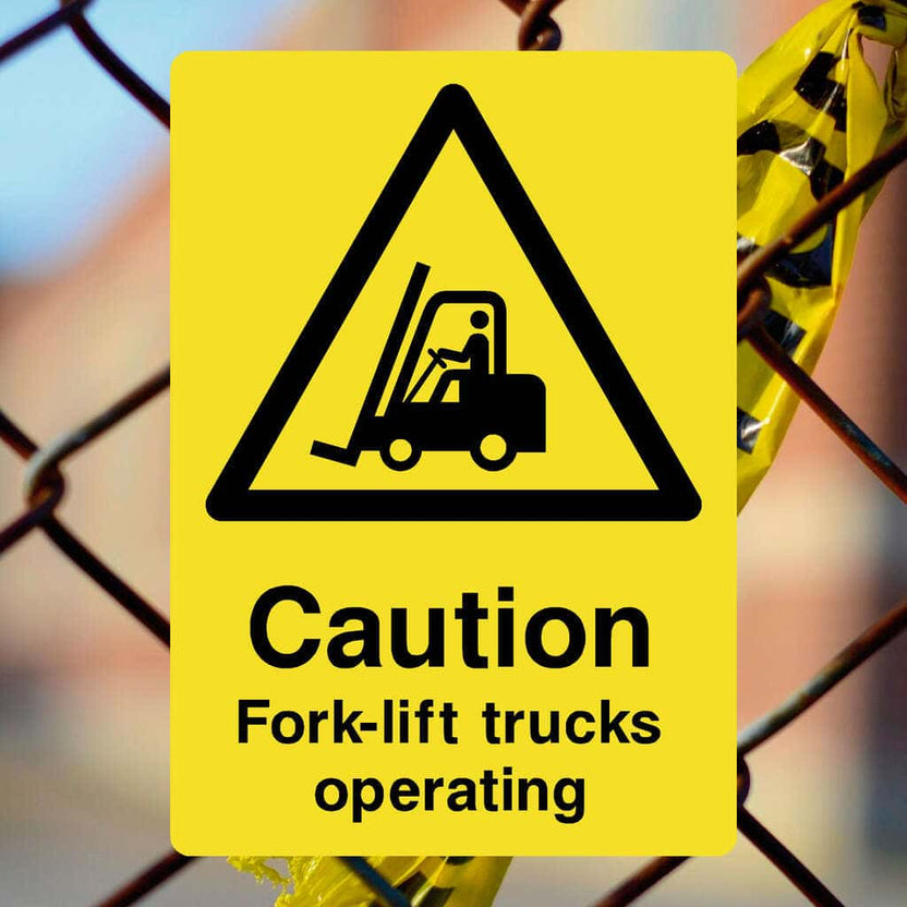 Fork-Lift Warning Signs – HSE & ISO Compliant – The Sign Shed