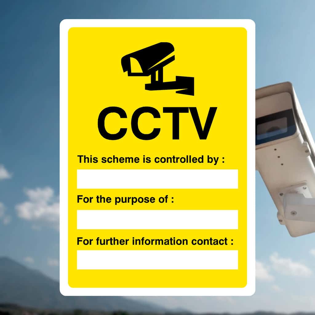 CCTV Controlled Scheme Sign – Security & Surveillance Signage
