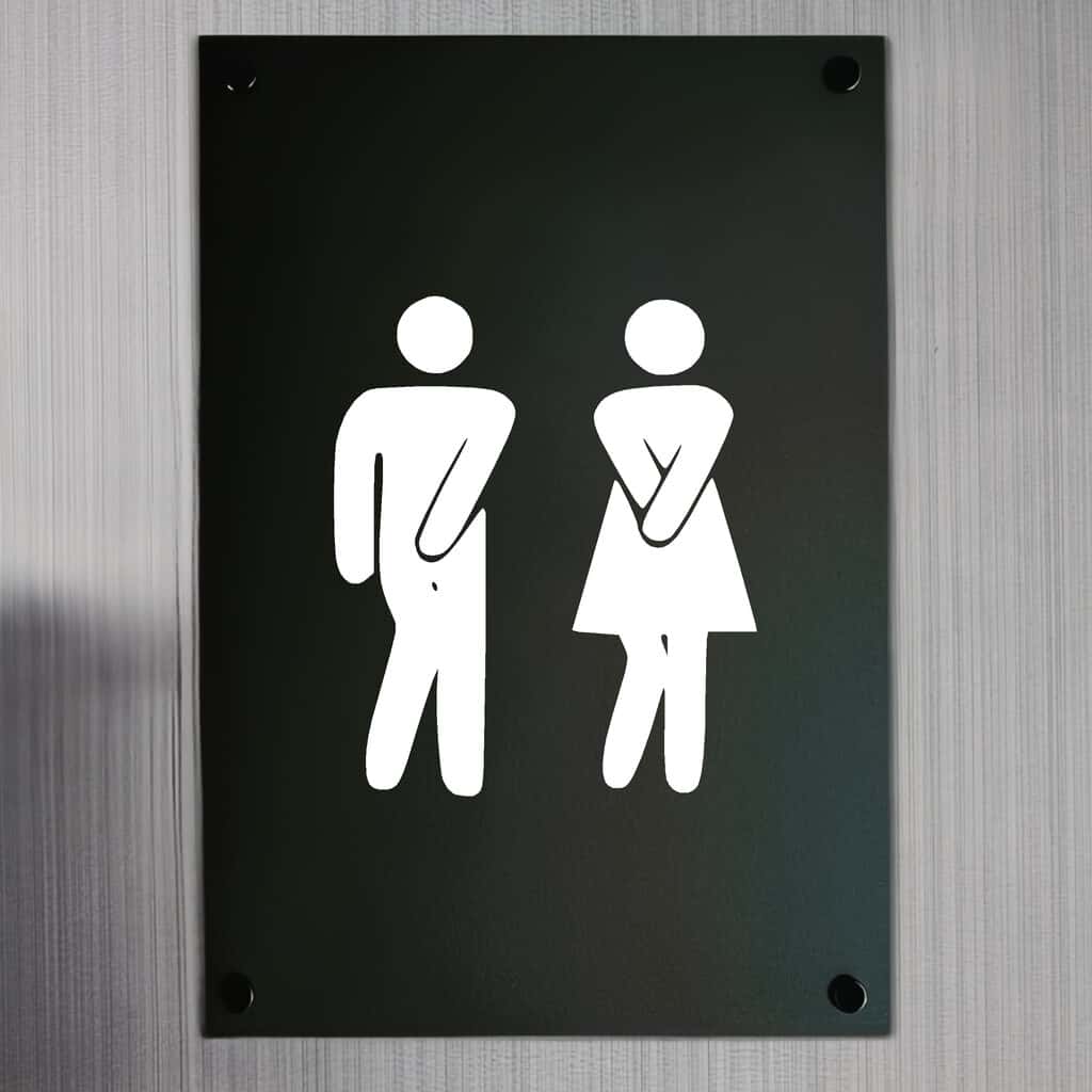Comic Unisex Sign – Midnight Black | HSE-Compliant Sign UK
