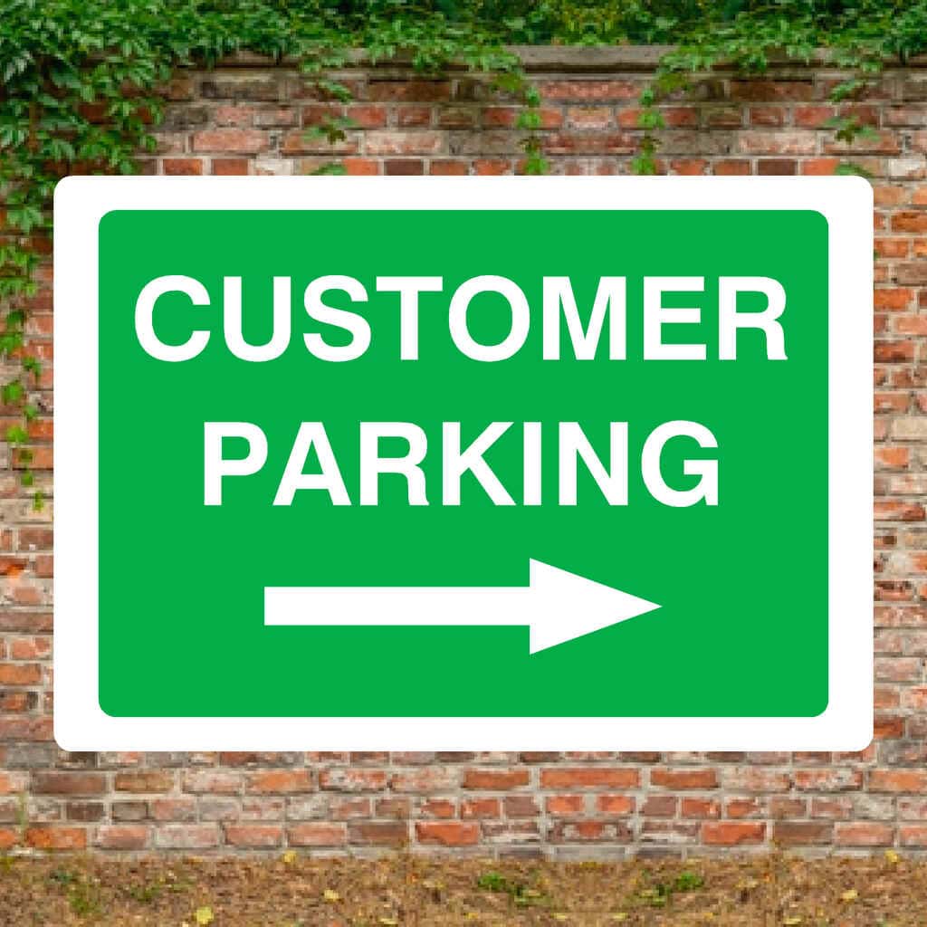 Customer Parking Right Sign – Durable UK Parking Sign