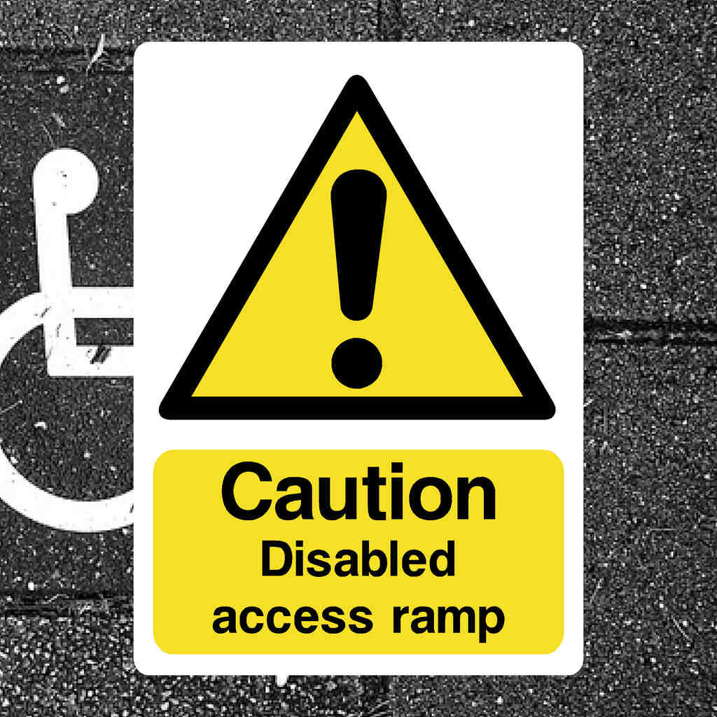 Disabled Access Ramp Sign – Inclusivity Compliance