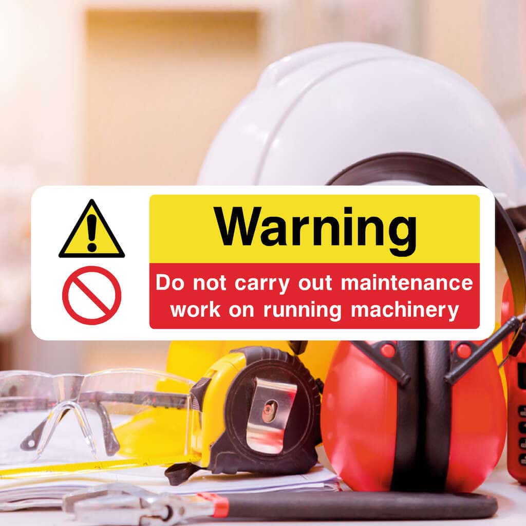 Running Machinery Warning Sign | Safety Sign
