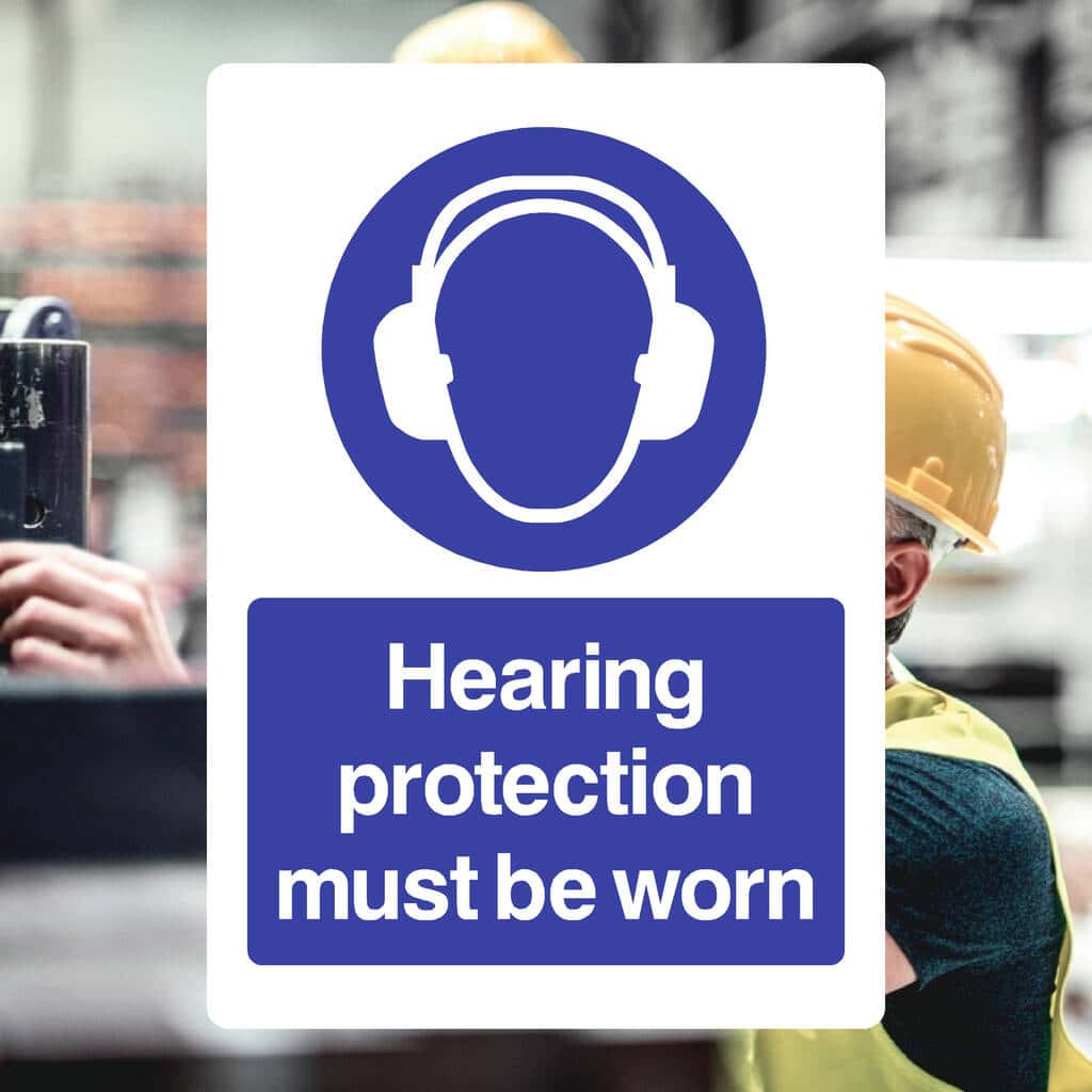 Ear Protection Required Safety Sign