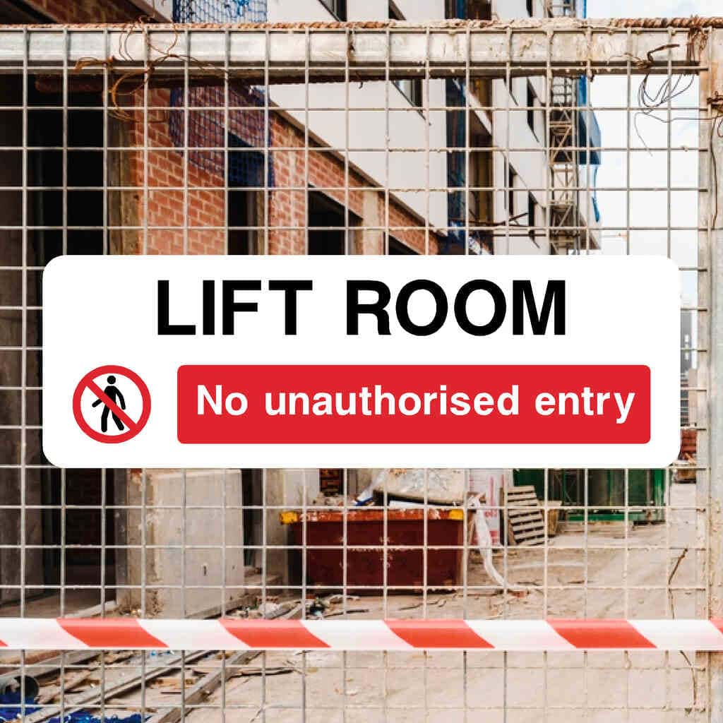 Lift Room No Entry Sign – ISO 7010 Safety