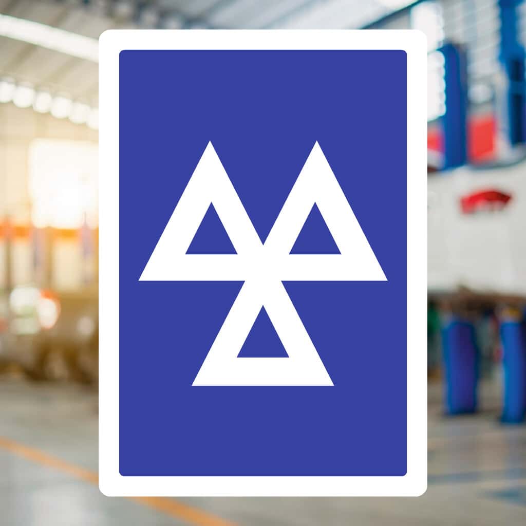 MOT Symbol Safety Sign – Garage & Workshop Signs