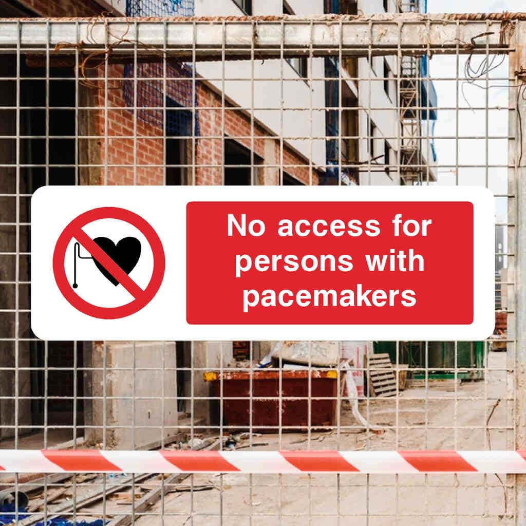 Pacemaker No Access Sign – Safety Compliance