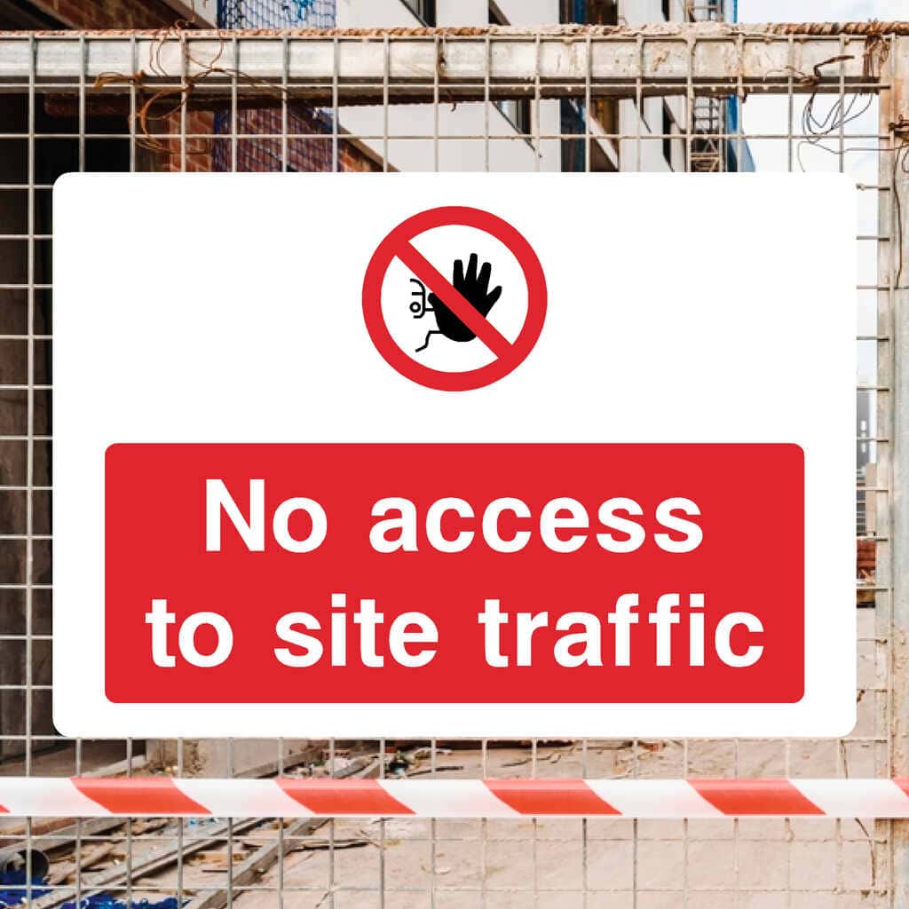 No Access To Site Traffic Sign