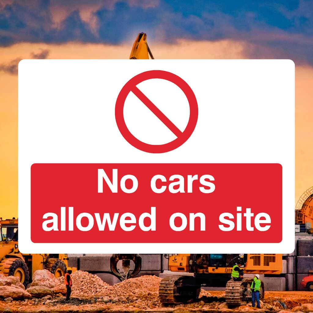 No Cars Allowed Sign – Access Safety Sign