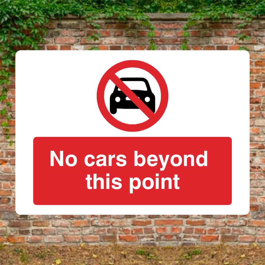 No Cars Beyond Sign – Parking Prohibition