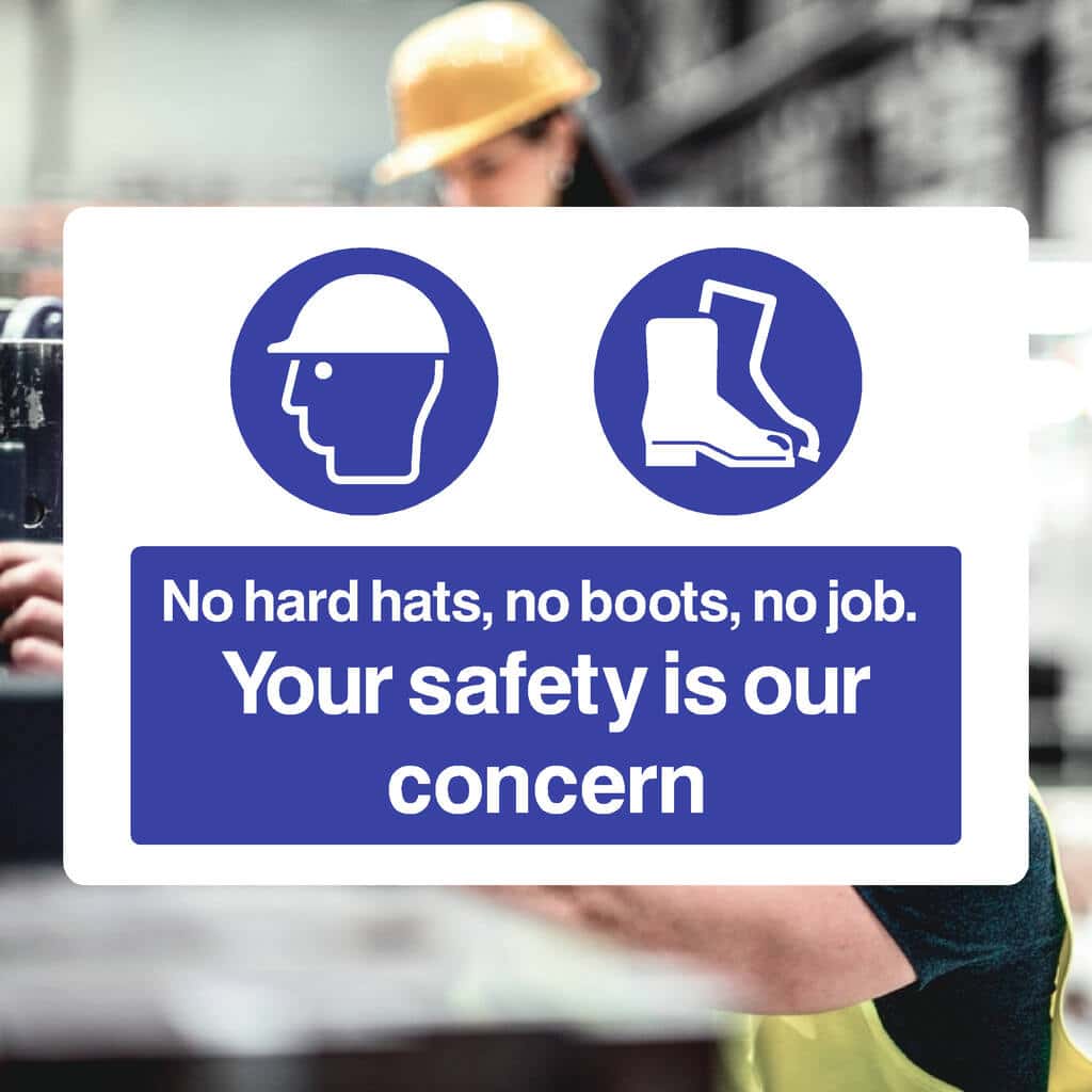 PPE Mandatory Site Sign – Safety First