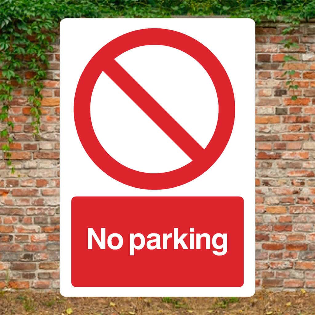 No Parking Sign Portrait – Durable UK Safety Sign