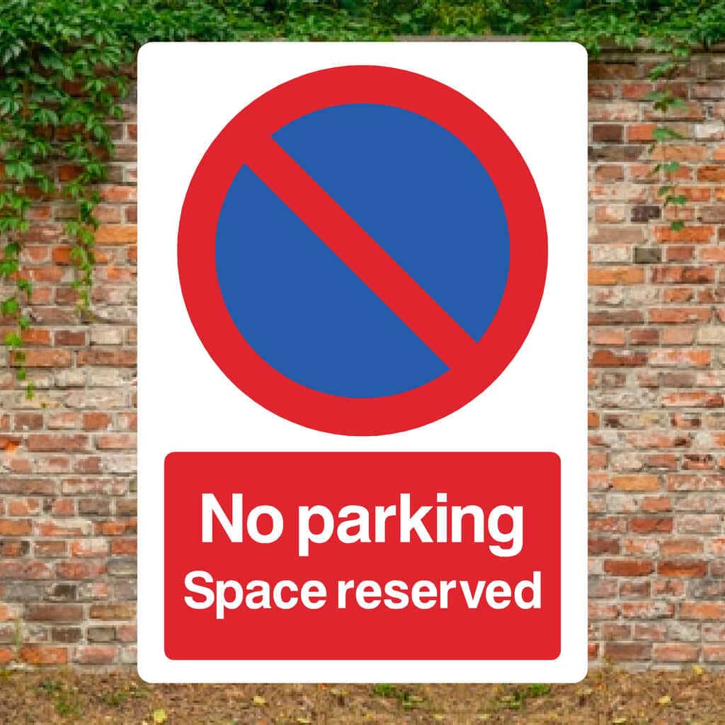 No Parking Sign Portrait – Durable UK Safety Sign