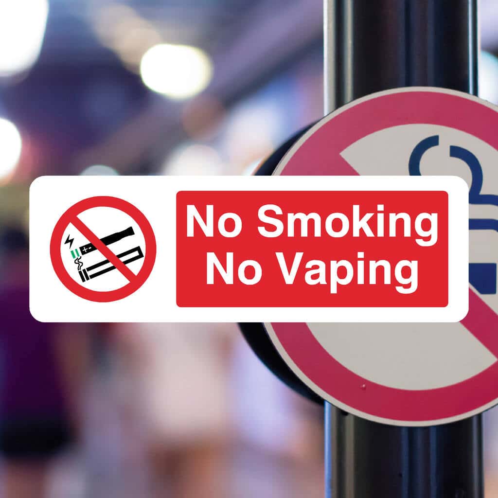 No Smoking & Vaping Sign – Prohibition Safety Sign