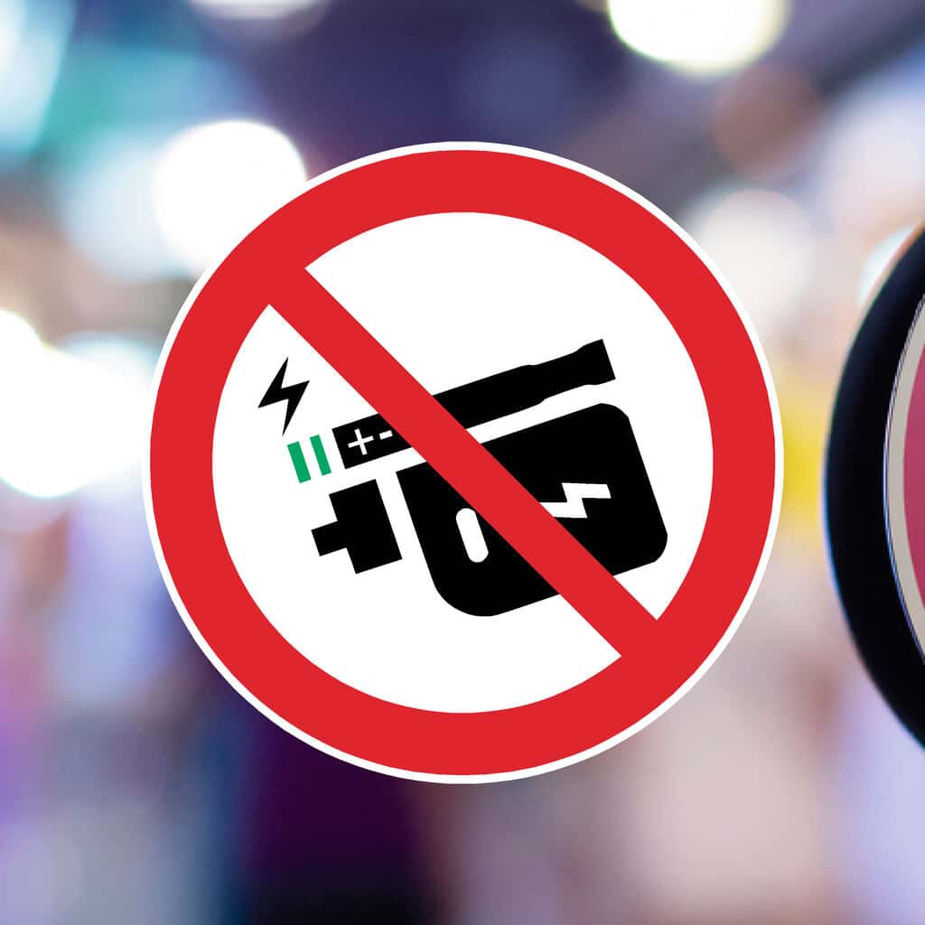 No Vaping Sign Symbol | Smoking Signs