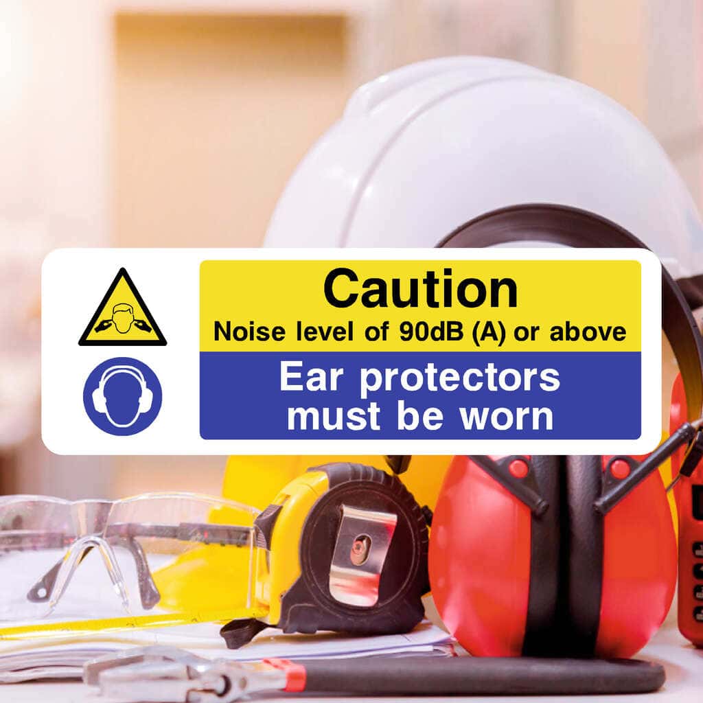 High Noise Level PPE Sign | Hearing Protection
