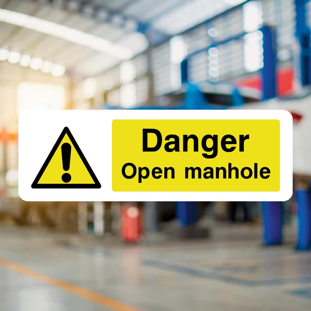 Open Manhole Danger Sign