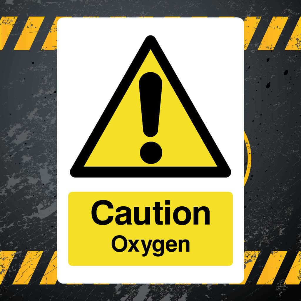 Oxygen Warning Sign – UK Safety Compliant Signage