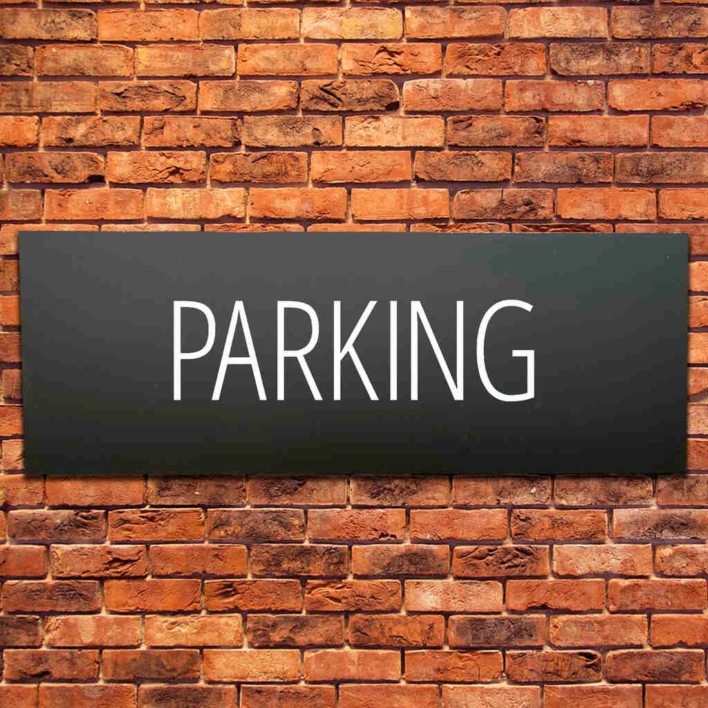 Midnight Black Parking Sign – Durable Perspex Signage