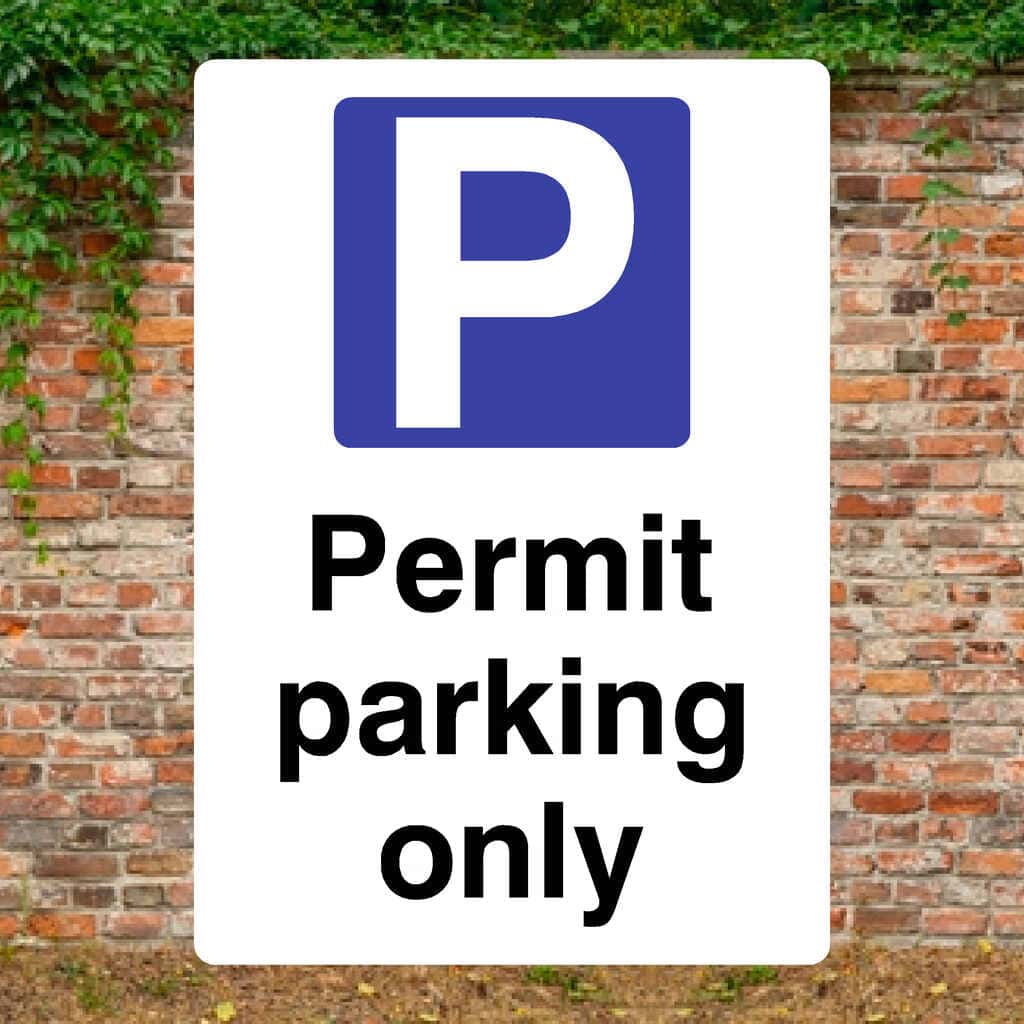 Permit Parking P Sign | The Sign Shed