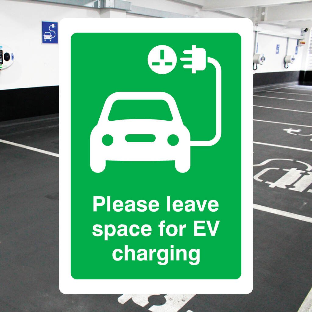 EV Charging Space Sign – Durable Parking Sign UK