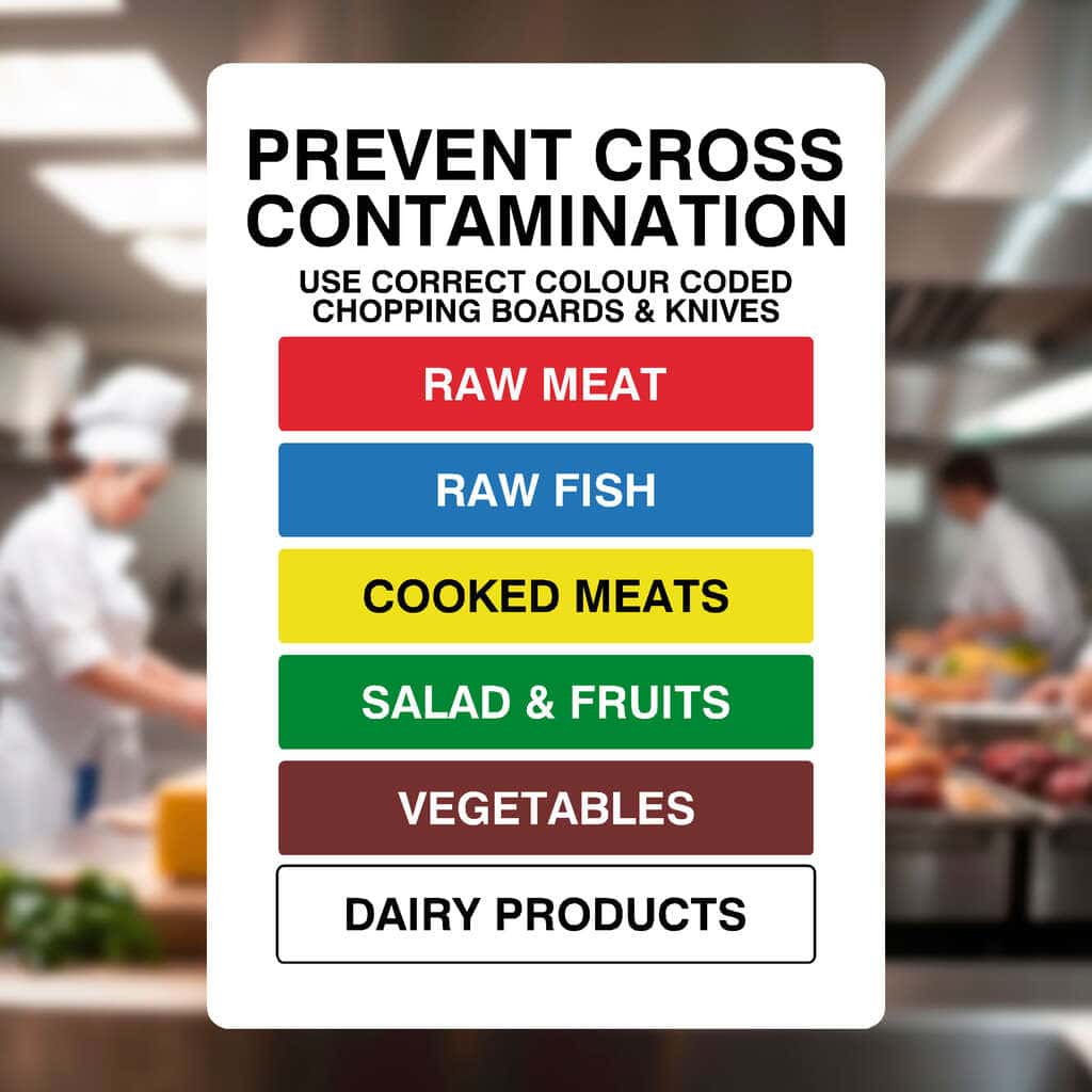 Prevent Cross Contamination Sign