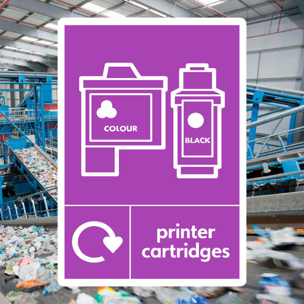 Printer Cartridges Recycling Sign