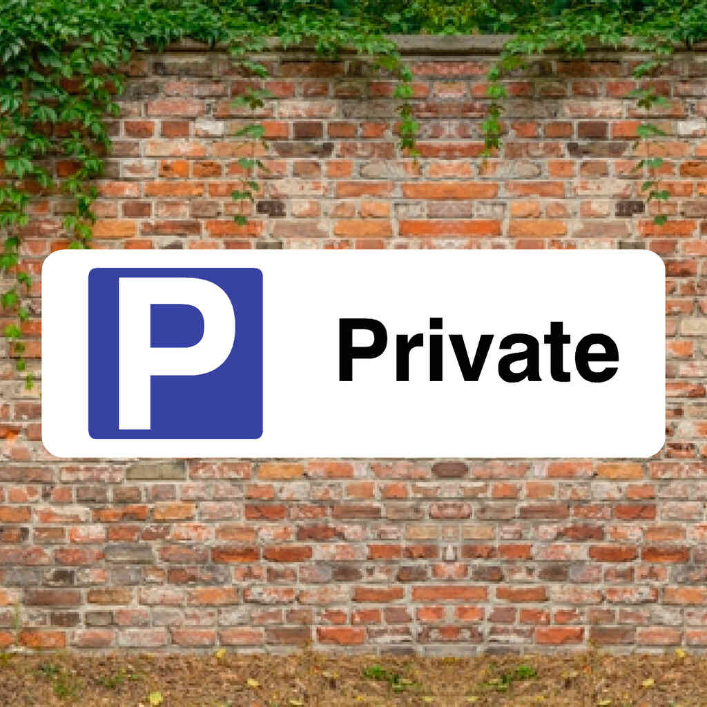 Private Parking P Sign | Durable Landscape Design