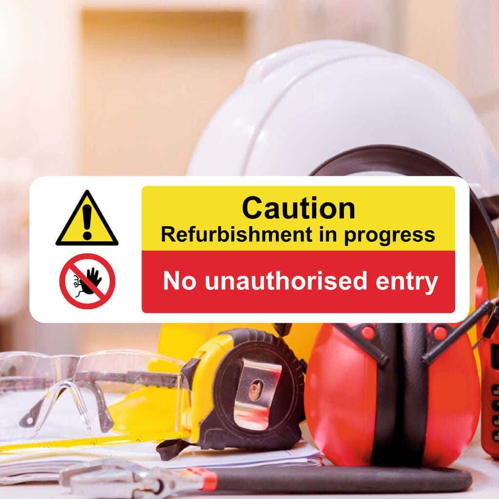 Refurbishment Sign – EN ISO 7010 UK Safety Hazard Sign