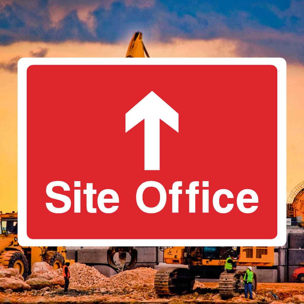 Site Office Up Arrow Sign – ISO 7010 Compliant