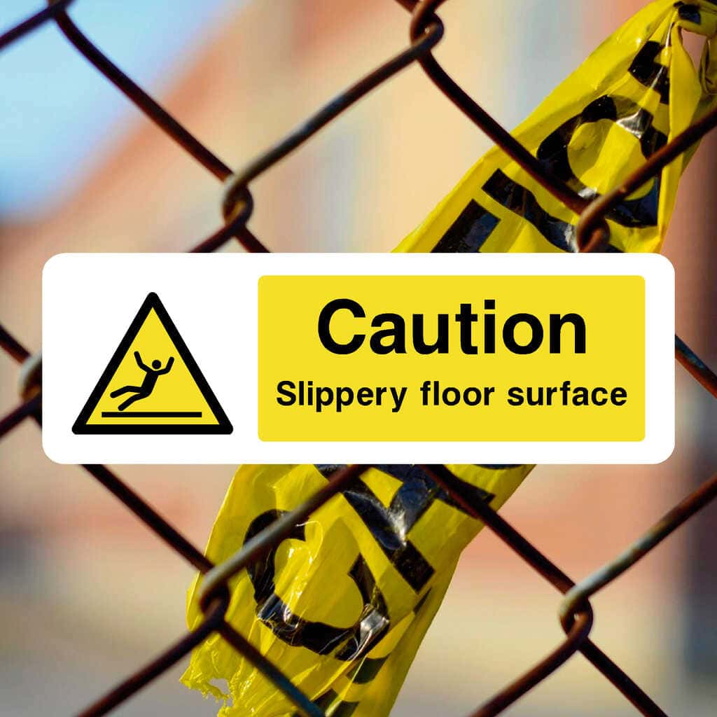 Slippery Floor Surface Sign – HSE & ISO 7010 Compliant