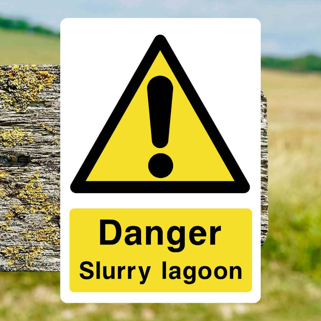 Slurry Lagoon Warning Sign – Farm Safety Sign