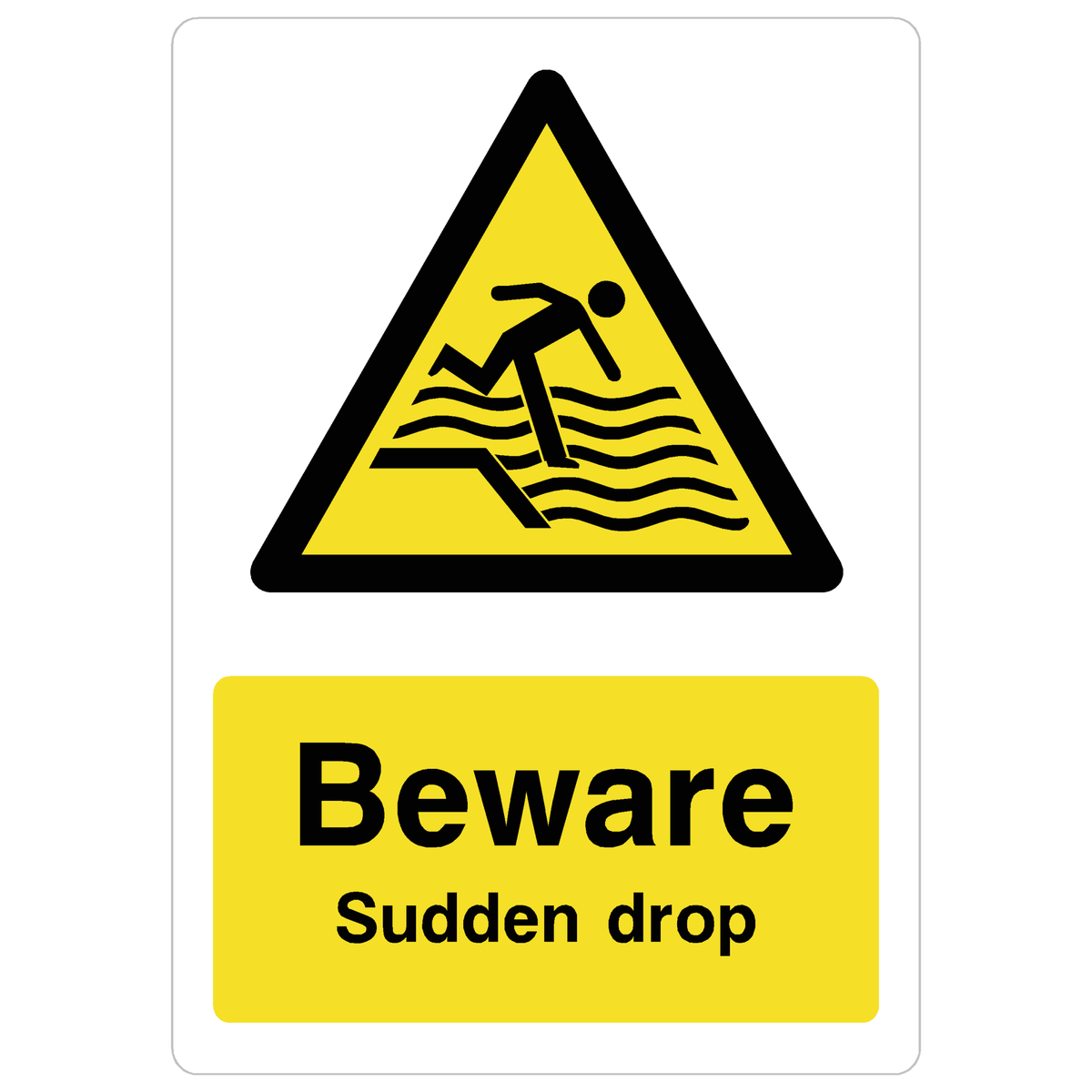 Sudden Drop Sign