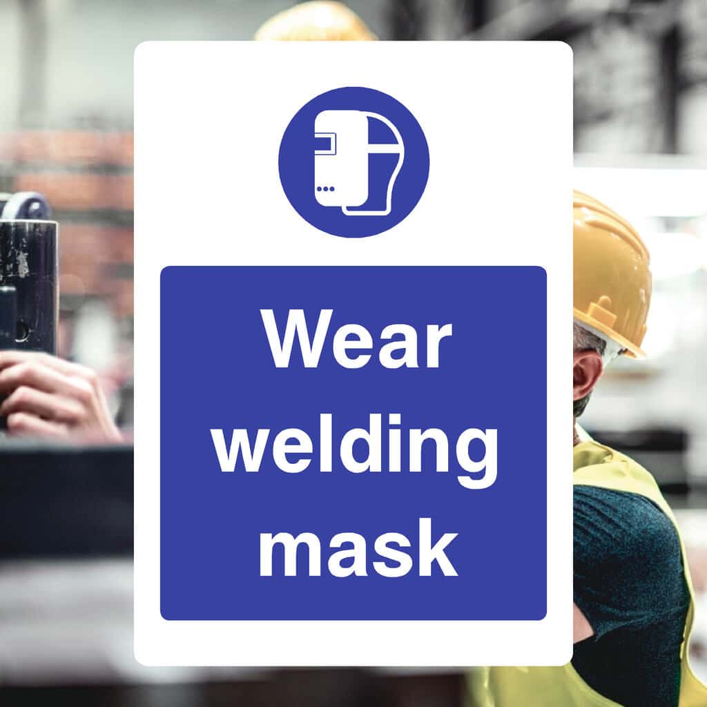 Welding Mask Safety Sign | PPE Sign