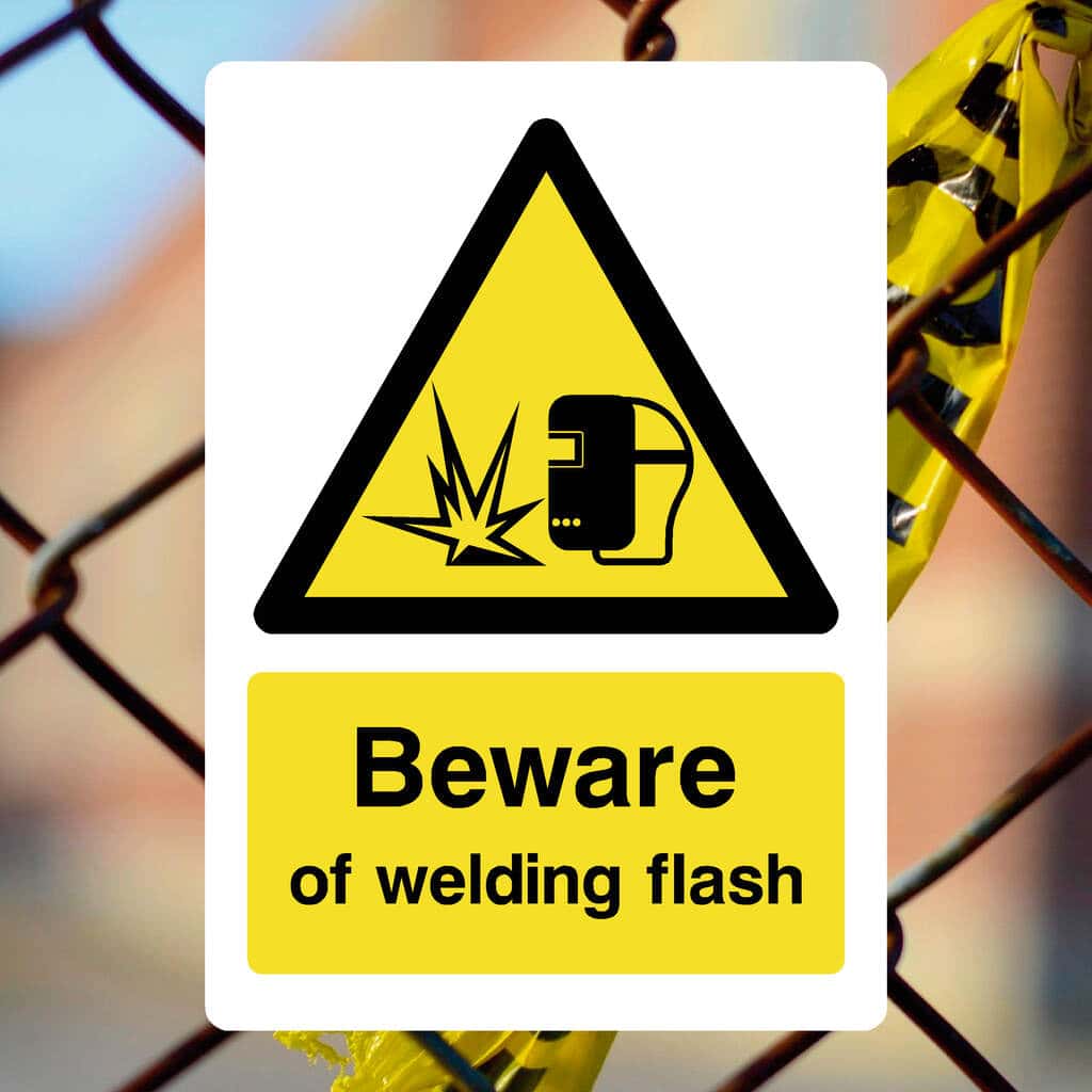Welding Flash Warning Sign | Safety Sign UK