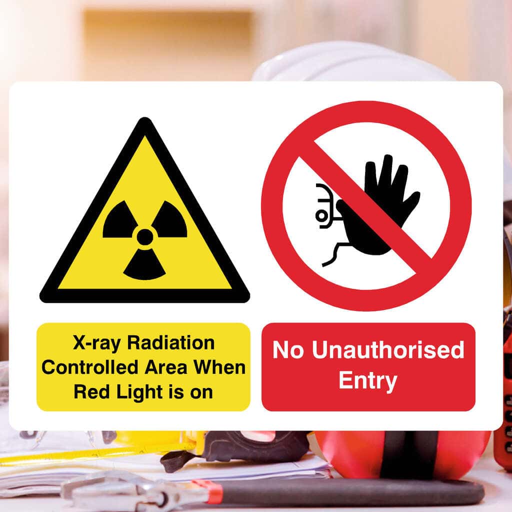 X‑Ray Radiation No Entry Sign | Safety Compliance
