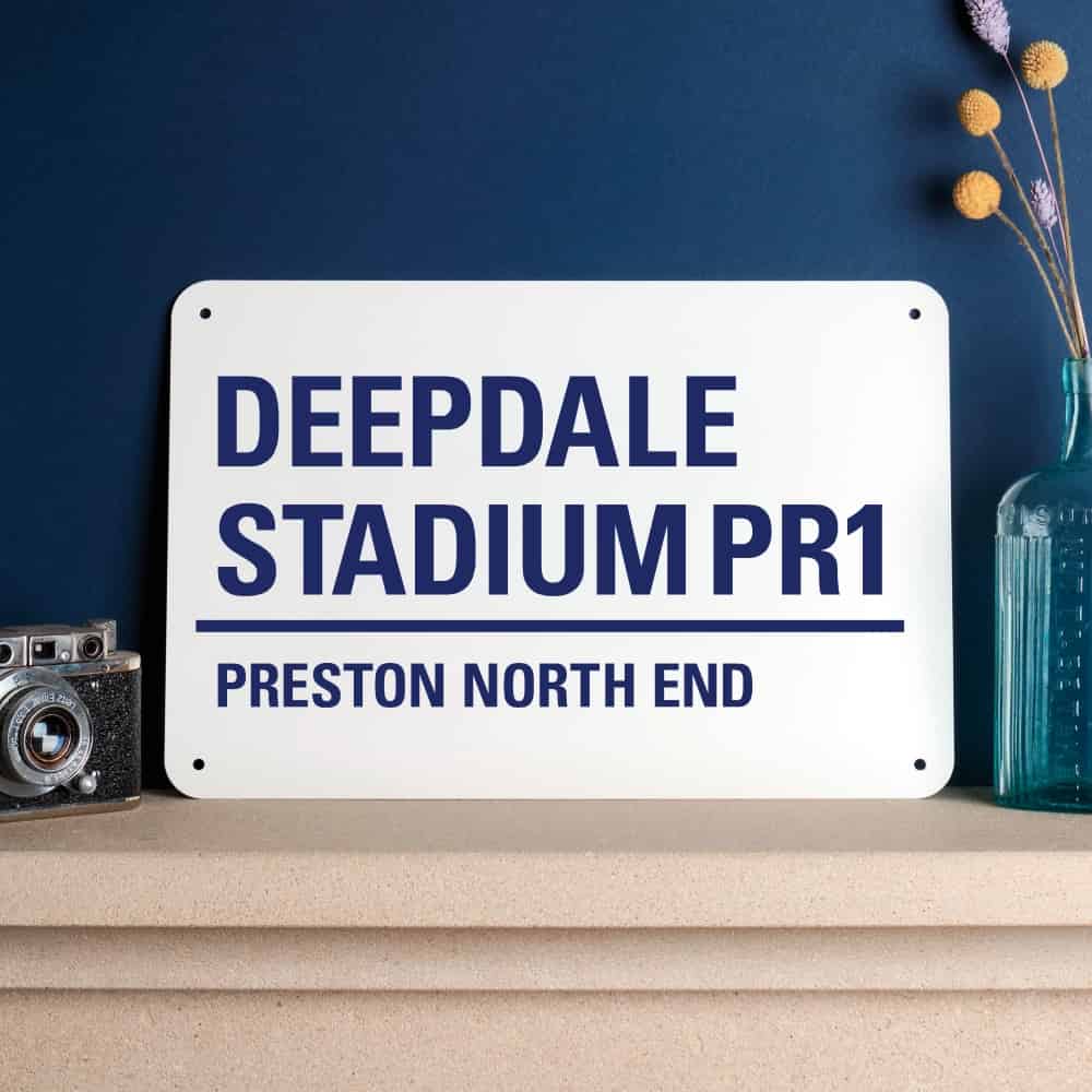 Preston North End Football Stadium Street Sign