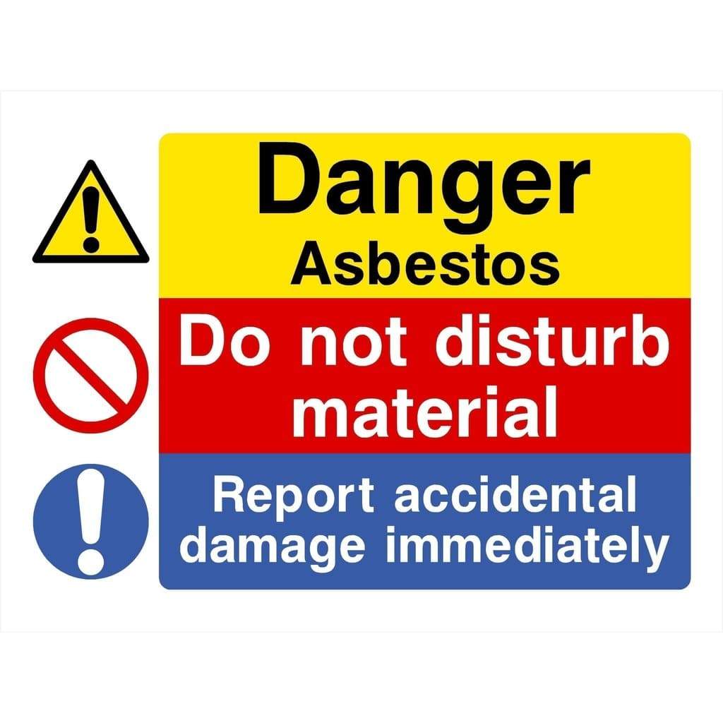 Asbestos Hazard Sign | UK Construction Signs