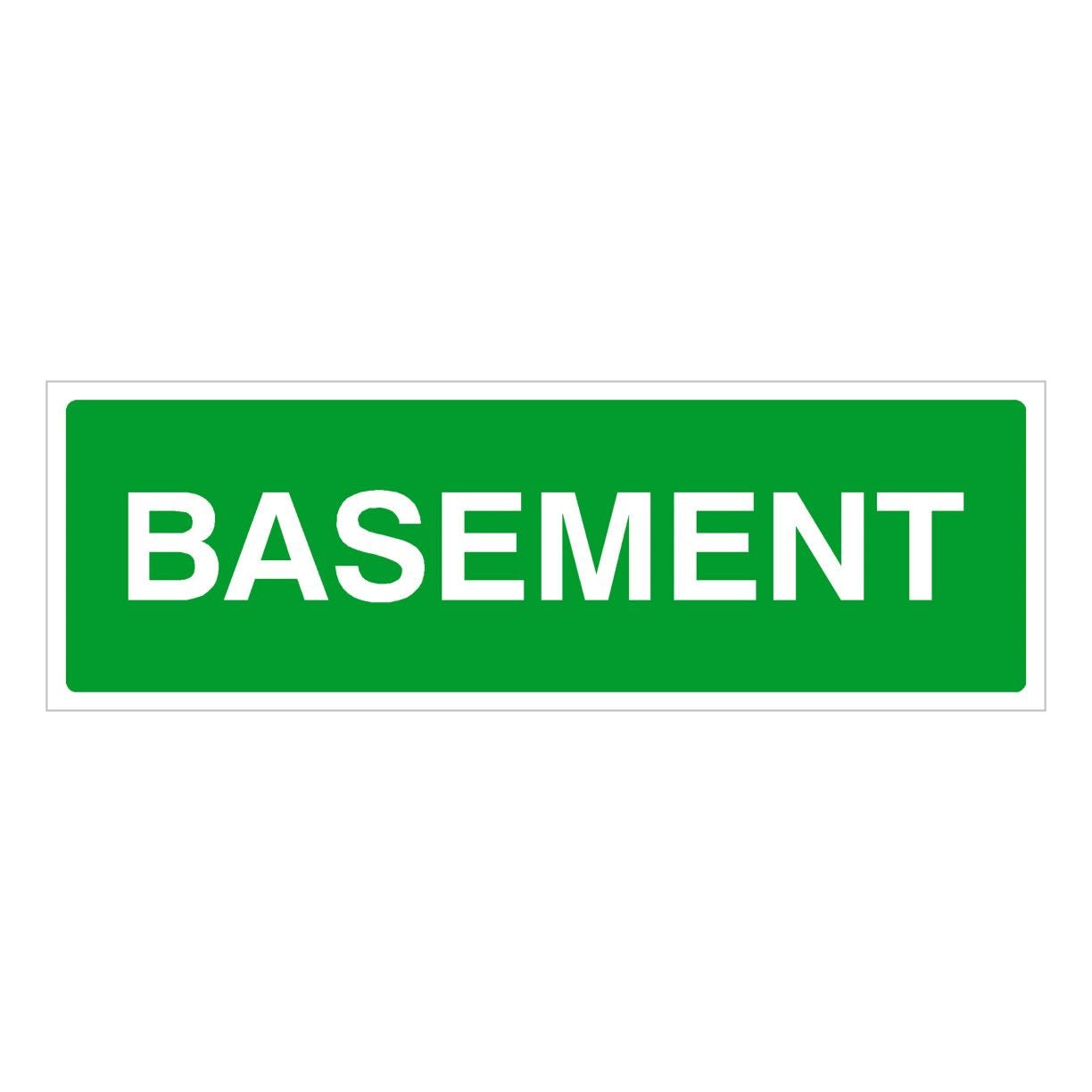 Basement Floor Identification Sign